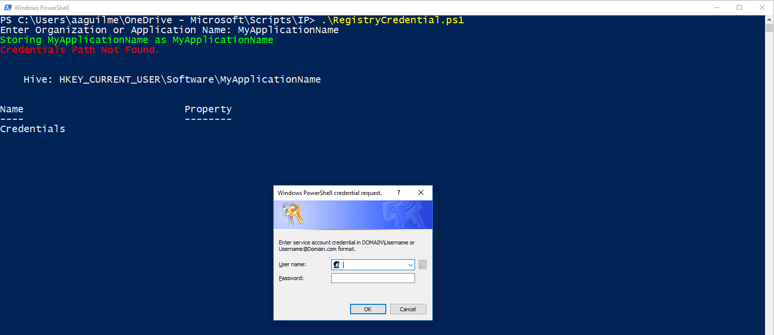 Storing Powershell Credentials In The Local User Registry Undocumented Features