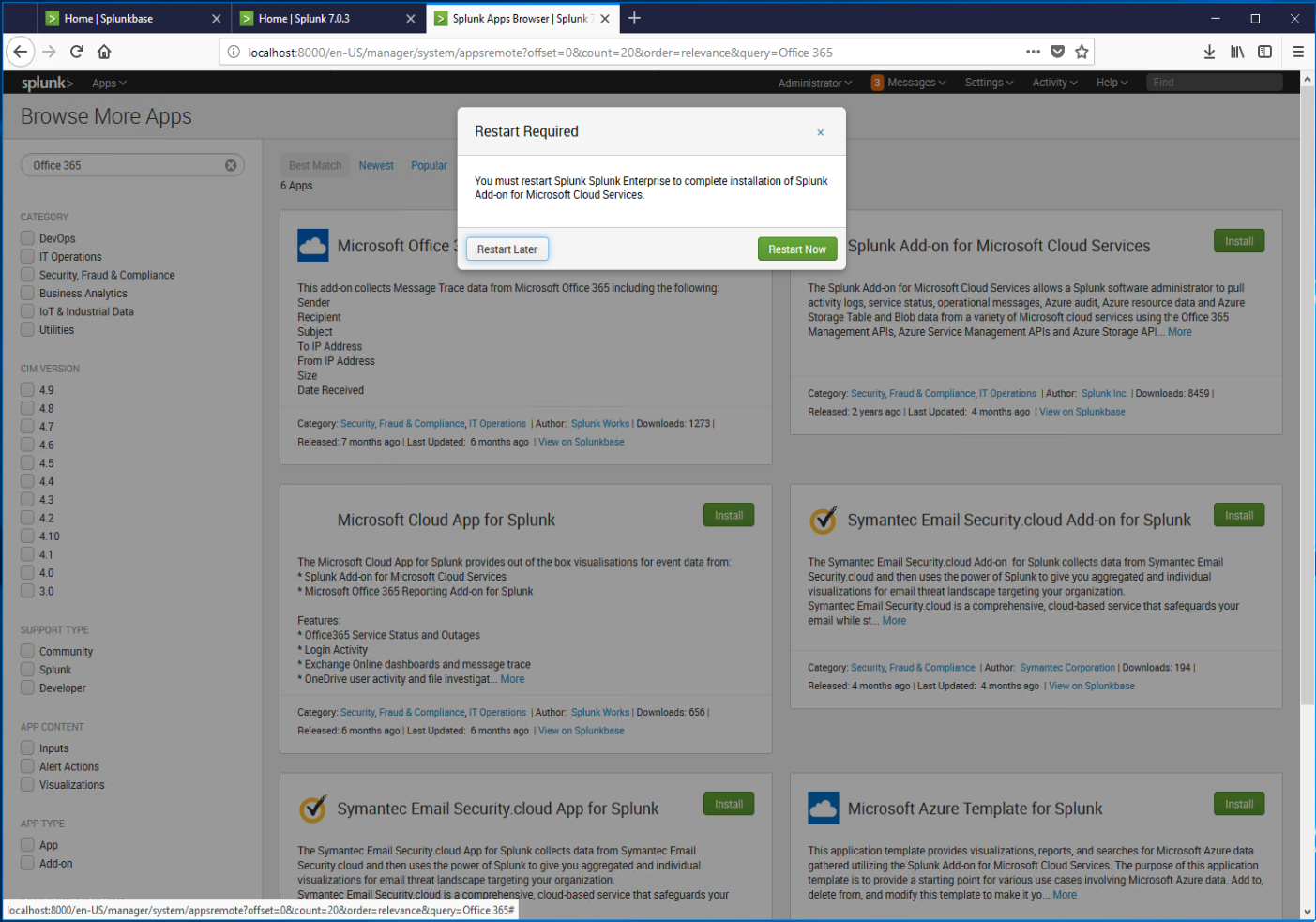Connecting Splunk to Office 365 – Part 1: Add-On for Microsoft Cloud ...