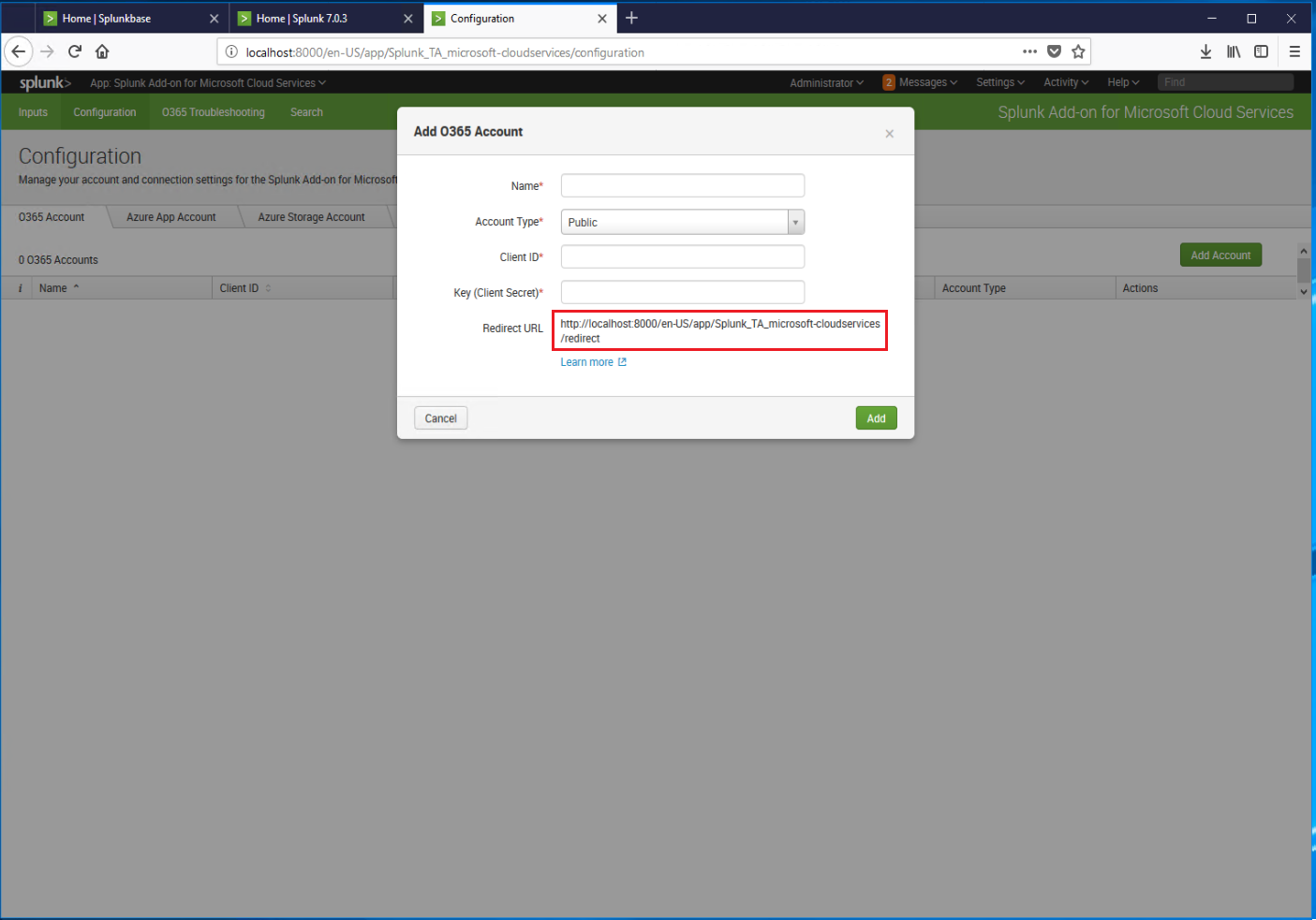 Connecting Splunk to Office 365 – Part 1: Add-On for Microsoft Cloud ...