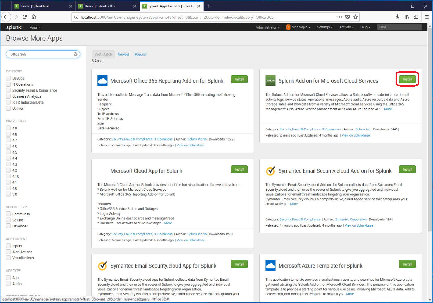 Connecting Splunk to Office 365 – Part 1: Add-On for Microsoft Cloud ...