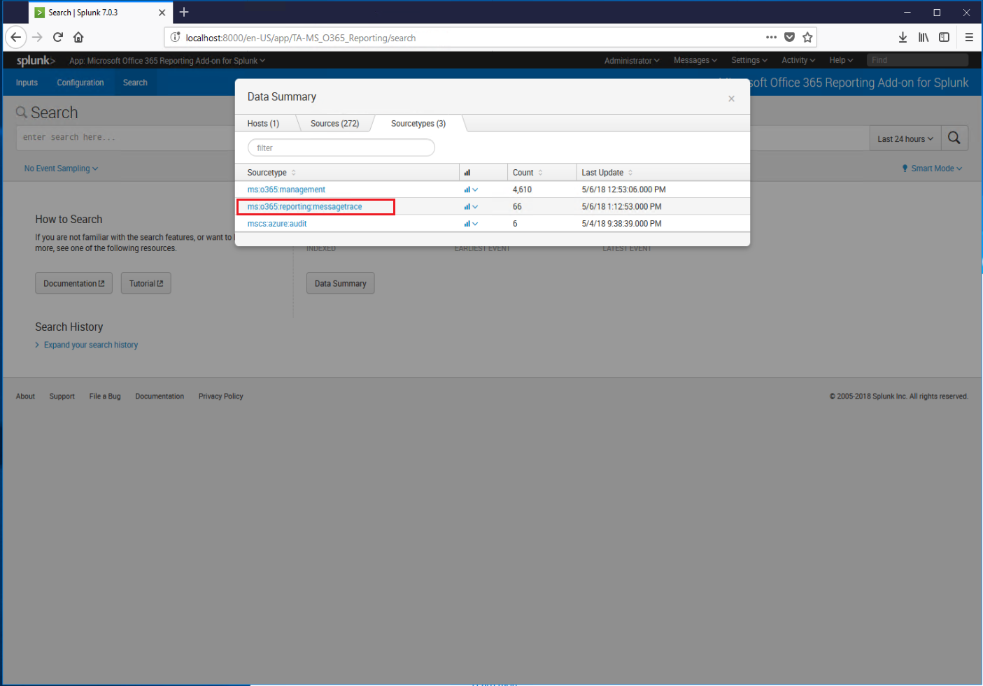Connecting Splunk to Office 365 – Part 2: Microsoft Office 365 ...