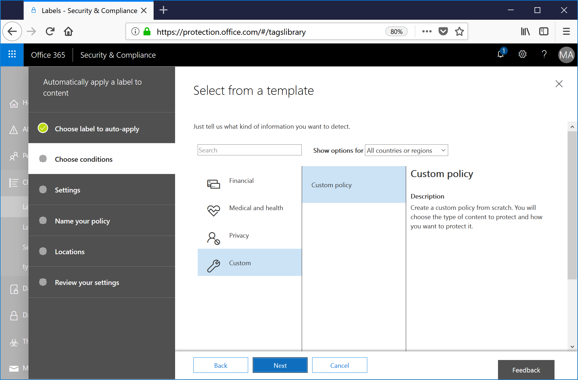 Searching for Sensitive Information Types › Undocumented Features