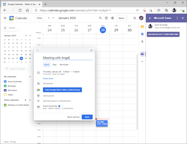 Configure Teams to Co-exist with Google Workspace – Undocumented Features