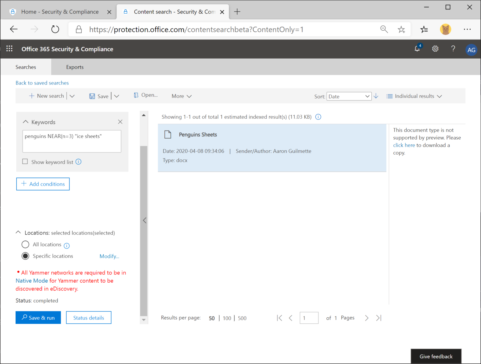 Office 365 Security & Compliance Center eDiscovery – Part 4: Learning ...