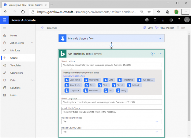 Using the Bing Maps Actions in Power Automate – Undocumented Features