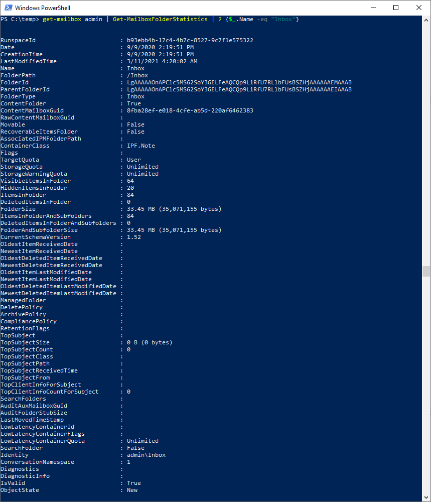 Function to find the folderID for a Security & Compliance Content ...