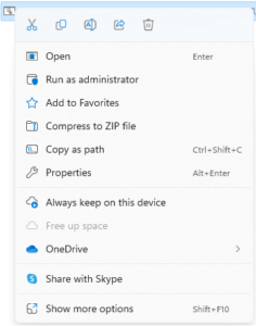 Restore the legacy file context menu in Windows 11 – Undocumented Features